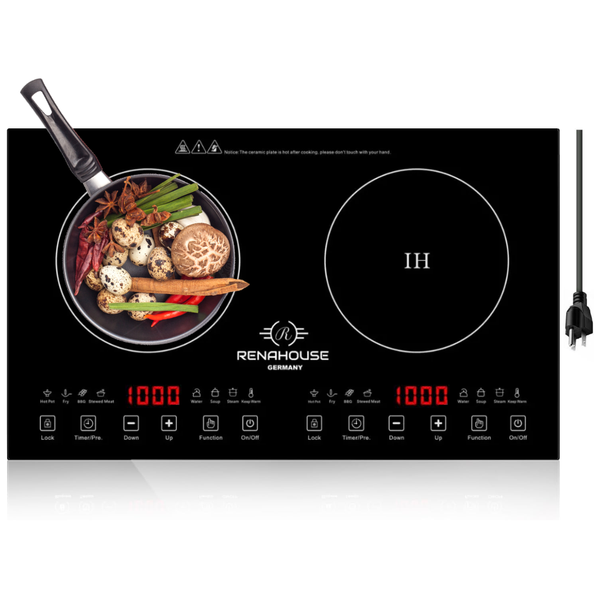 Estufa De Inducción 2 Quemadores 4 Programas 9 Niveles 2000w – COLMETECNO