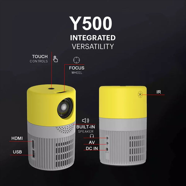 Mini Proyector Led Portátil Hdmi 1080p Multimedia Y500 – COLMETECNO